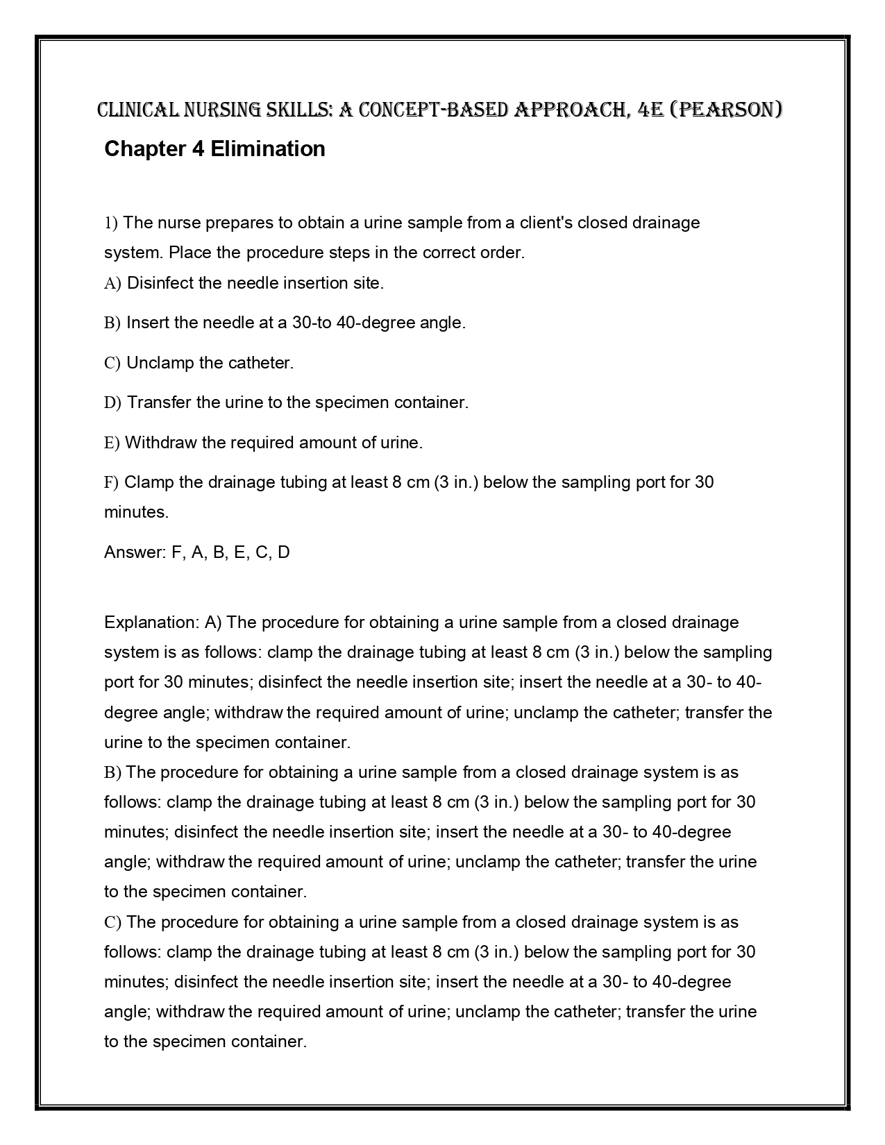 Clinical Nursing Skills- A Concept-Based Approach, 4e Pearso | Inspire ...