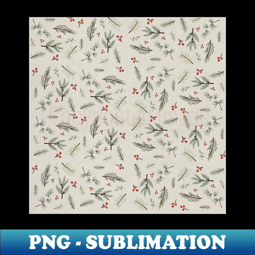 Christmas Tree Pattern - Light Theme - PNG Transparent Subli - Inspire ...