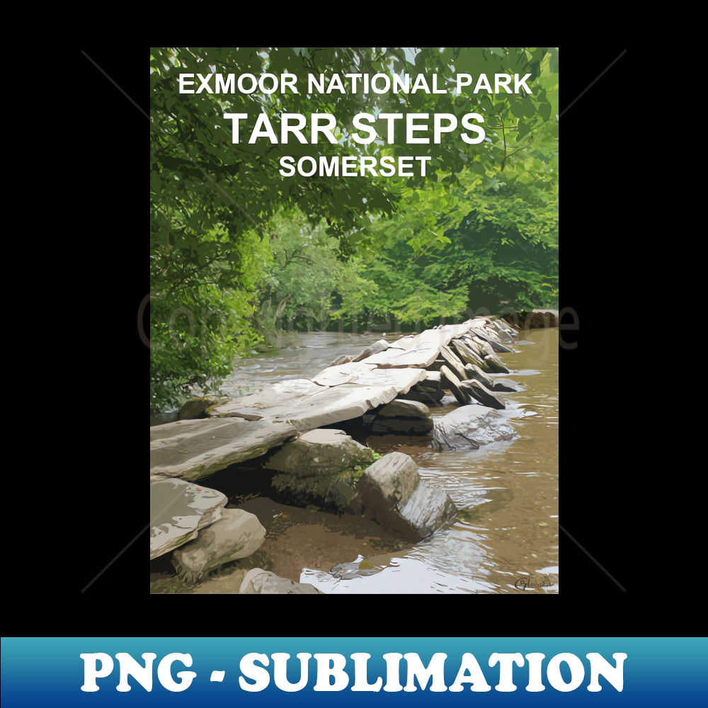 Exmoor Tarr Steps Somerset Travel location poster - Elegant | Inspire ...