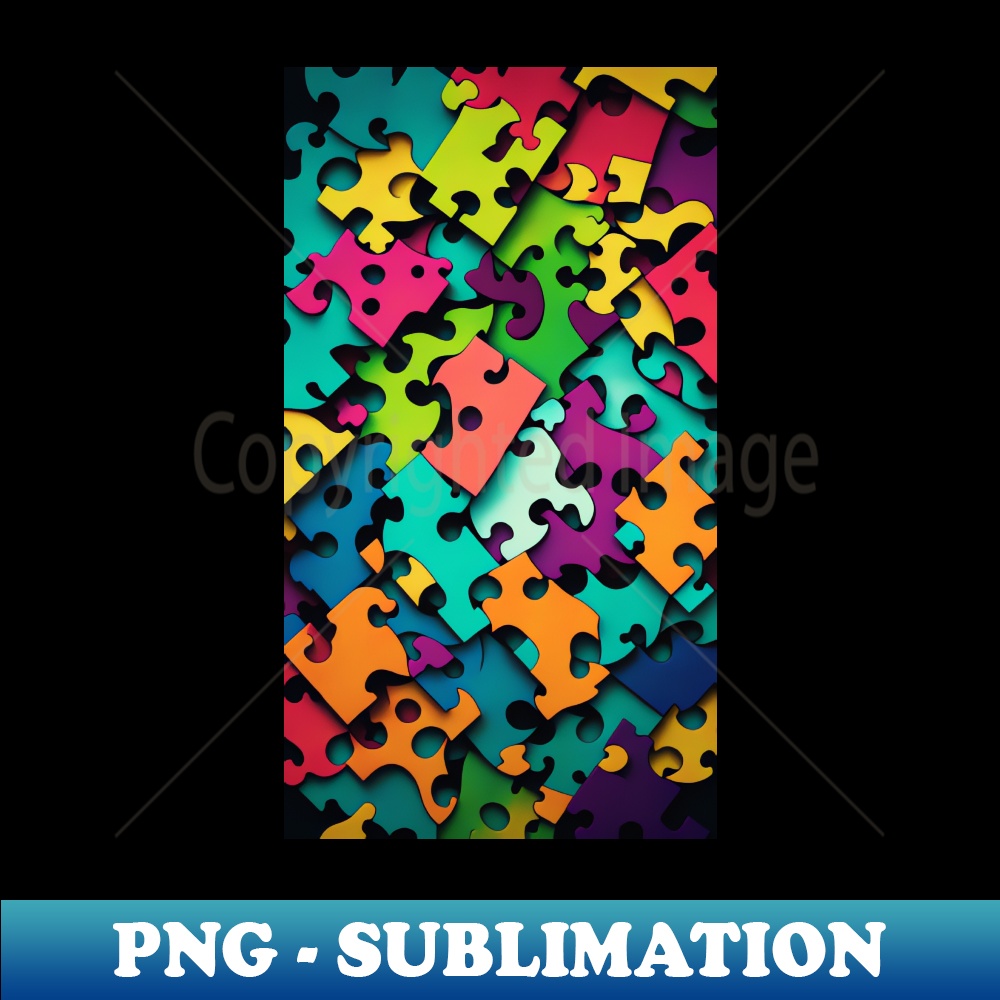 psychedelic puzzle piece - PNG Transparent Digital Download | Inspire ...