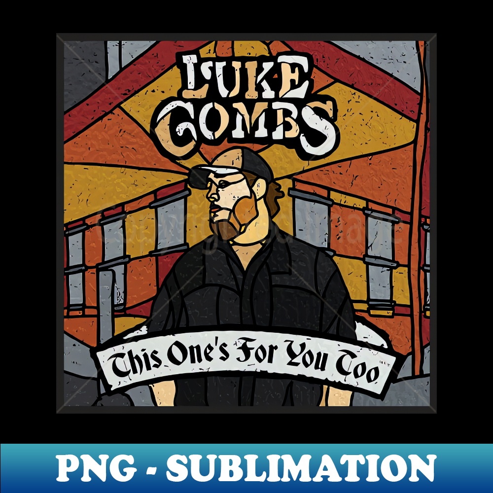 Luke Combs - PNG Transparent Sublimation Design - Transform | Inspire ...