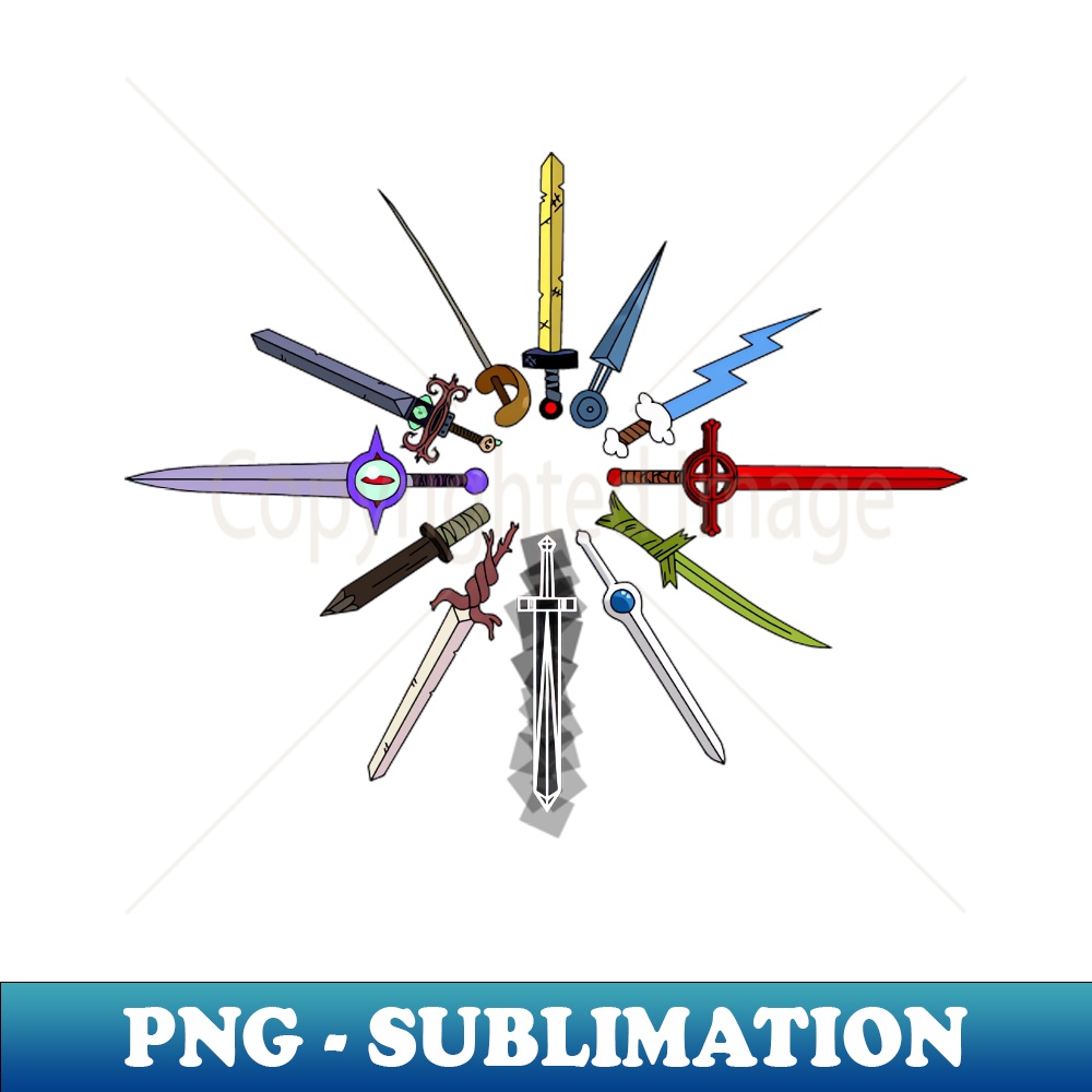 Adventure Swords - Special Edition Sublimation PNG File - Pe | Inspire ...