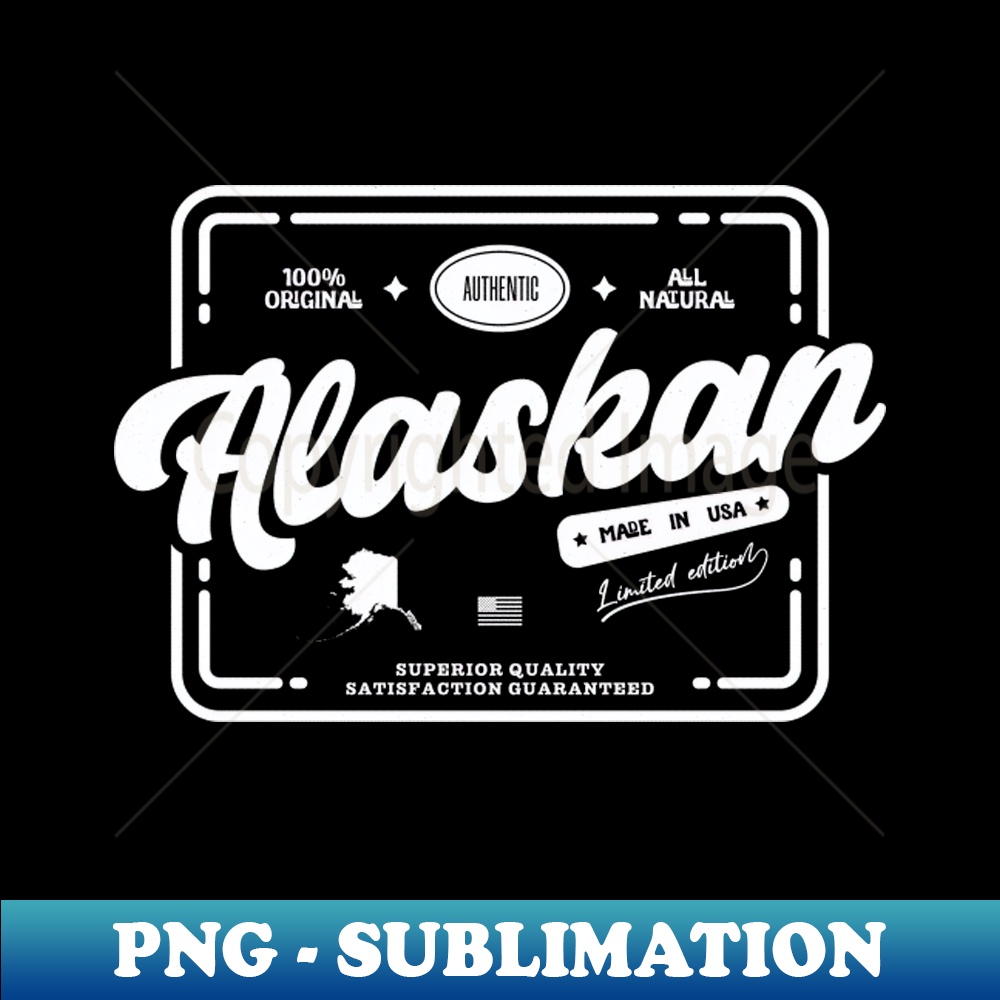 Authentic Alaskan Cool and Fun Alaska Resident White Stamp V | Inspire ...