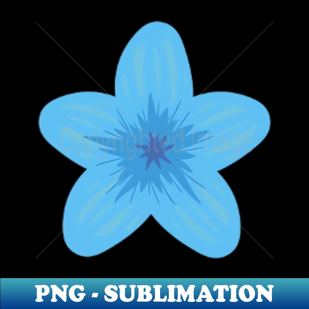 Blue flower - Sublimation-Ready PNG File - Stunning Sublimat - Inspire ...