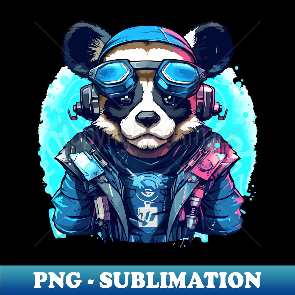 cool panda - anime style - PNG Transparent Sublimation Desig - Inspire ...
