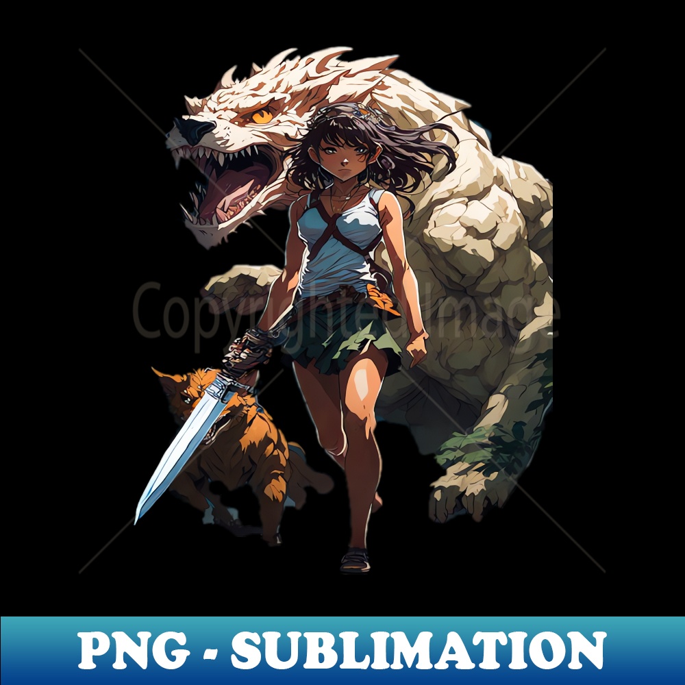 Bravery and Fire The Shadow Guardian - Exclusive PNG Sublima | Inspire Uplift