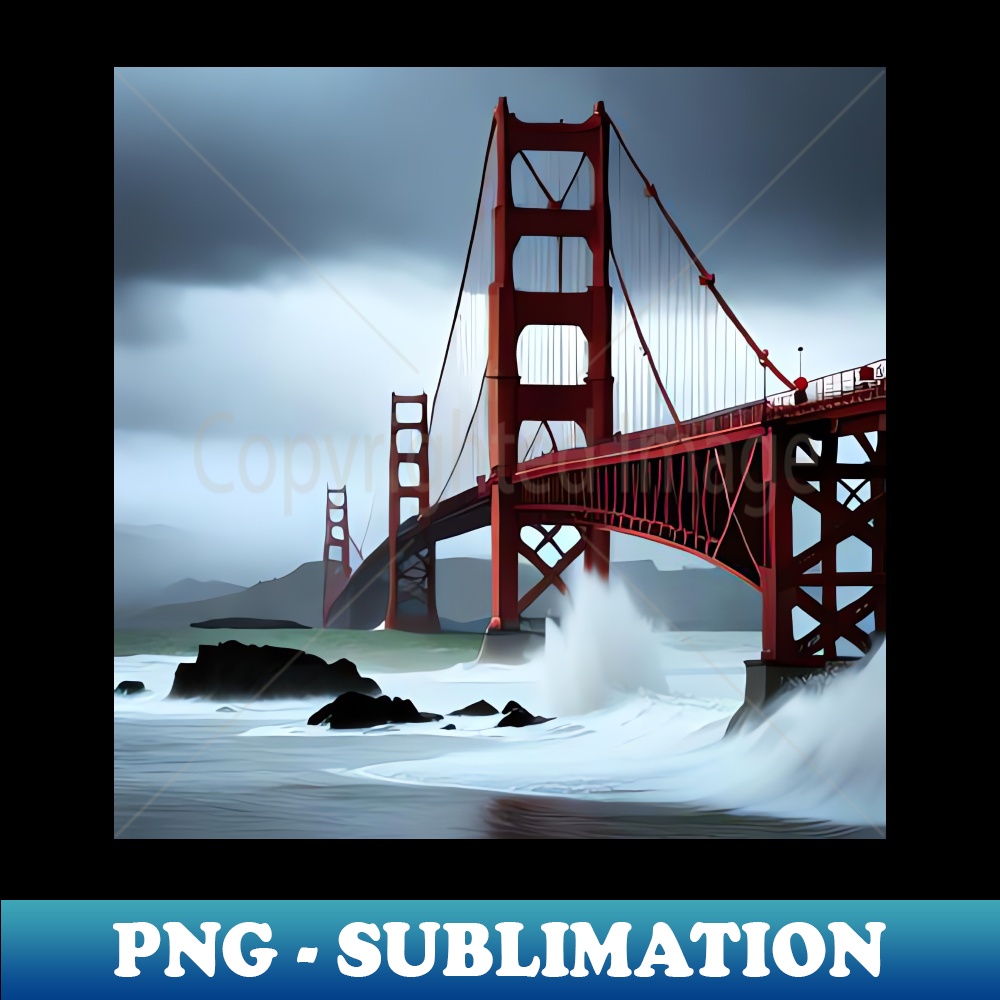 San Francisco Golden Gate - PNG Transparent Digital Download | Inspire ...