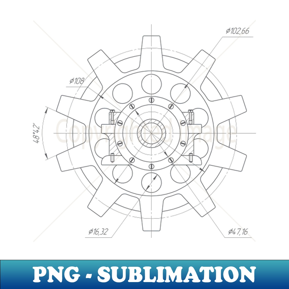 GearTechnical drawing - Exclusive PNG Sublimation Download - | Inspire ...