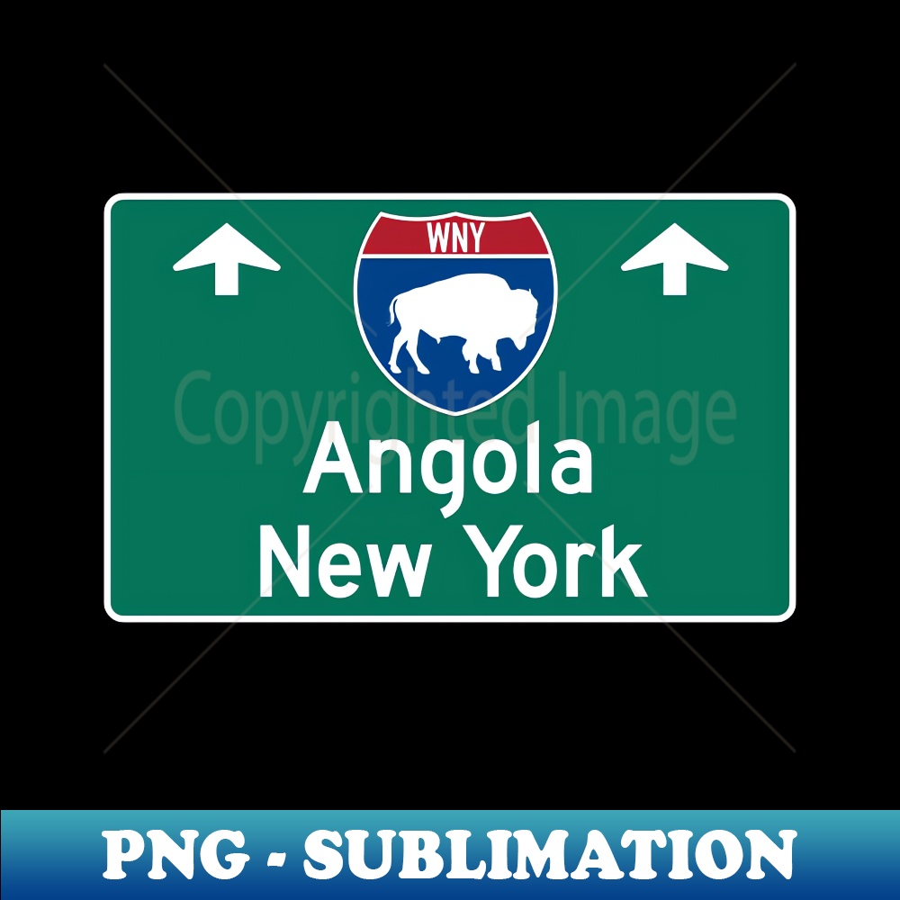 Angola New York Highway Guide Sign Buffalo - Professional Su | Inspire ...