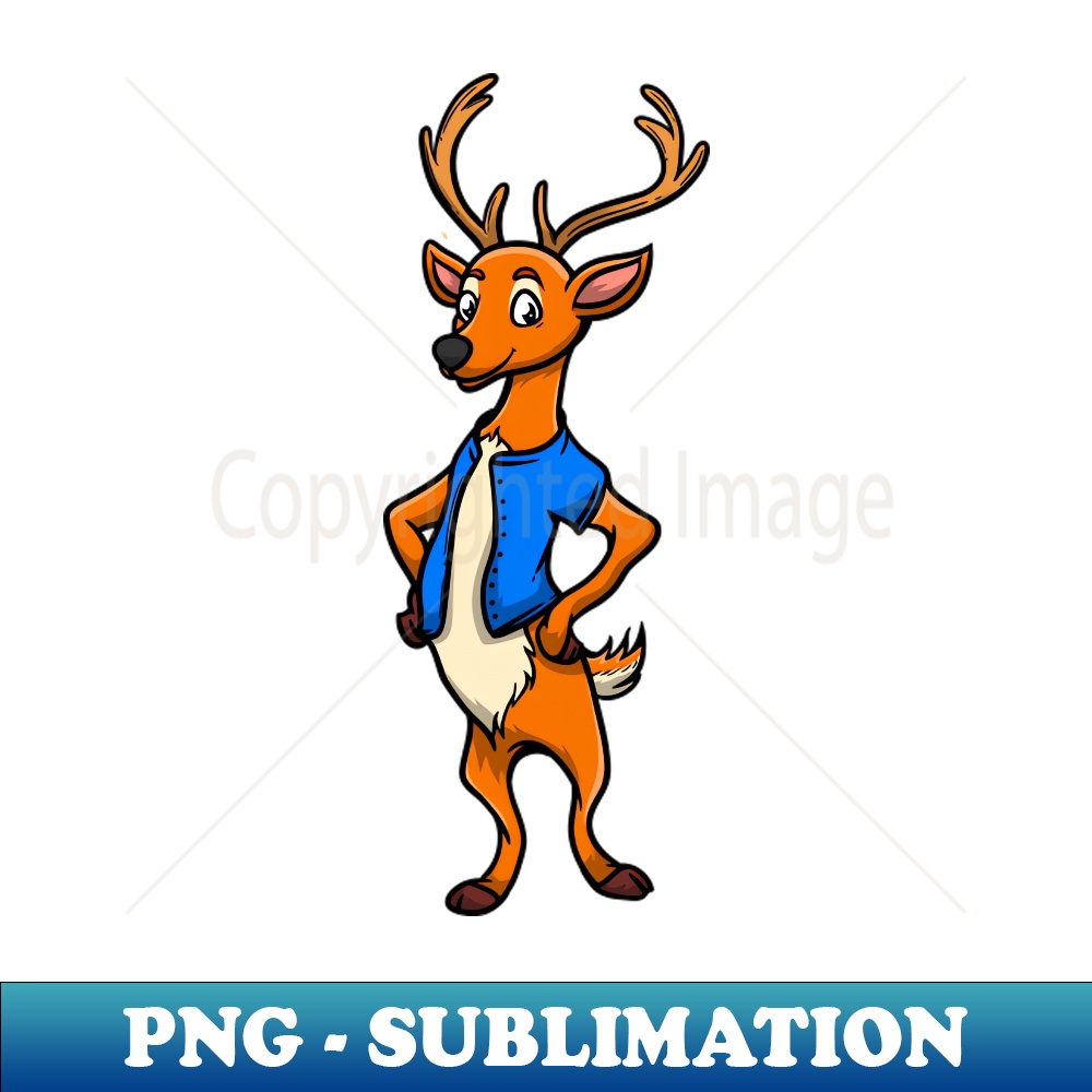 Cute Anthropomorphic Human-like Cartoon Character White-tail | Inspire ...