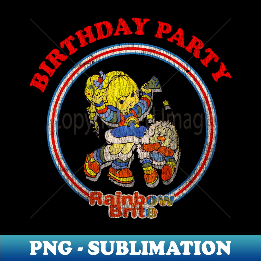 Rainbow Brite Birthday Party - Exclusive Sublimation Digital | Inspire ...