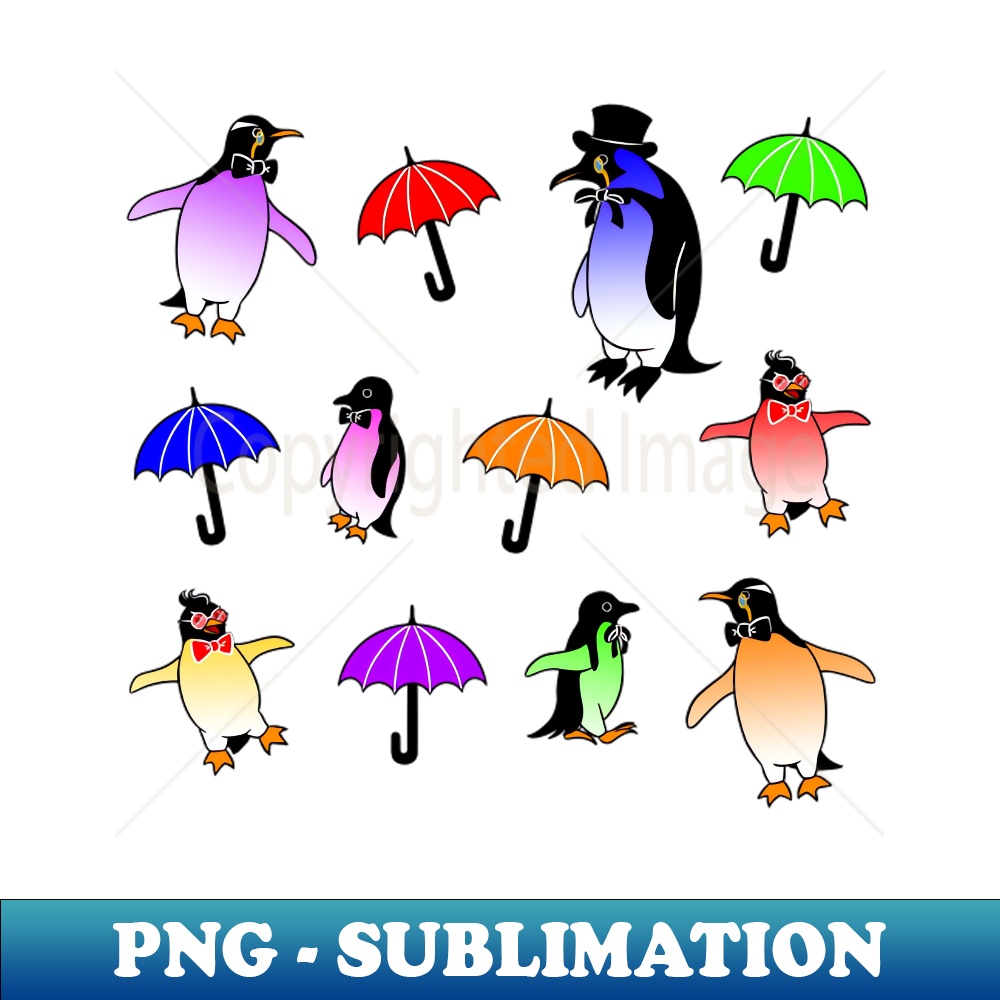 Rainbow Penguins - Elegant Sublimation PNG Download - Stunni | Inspire ...