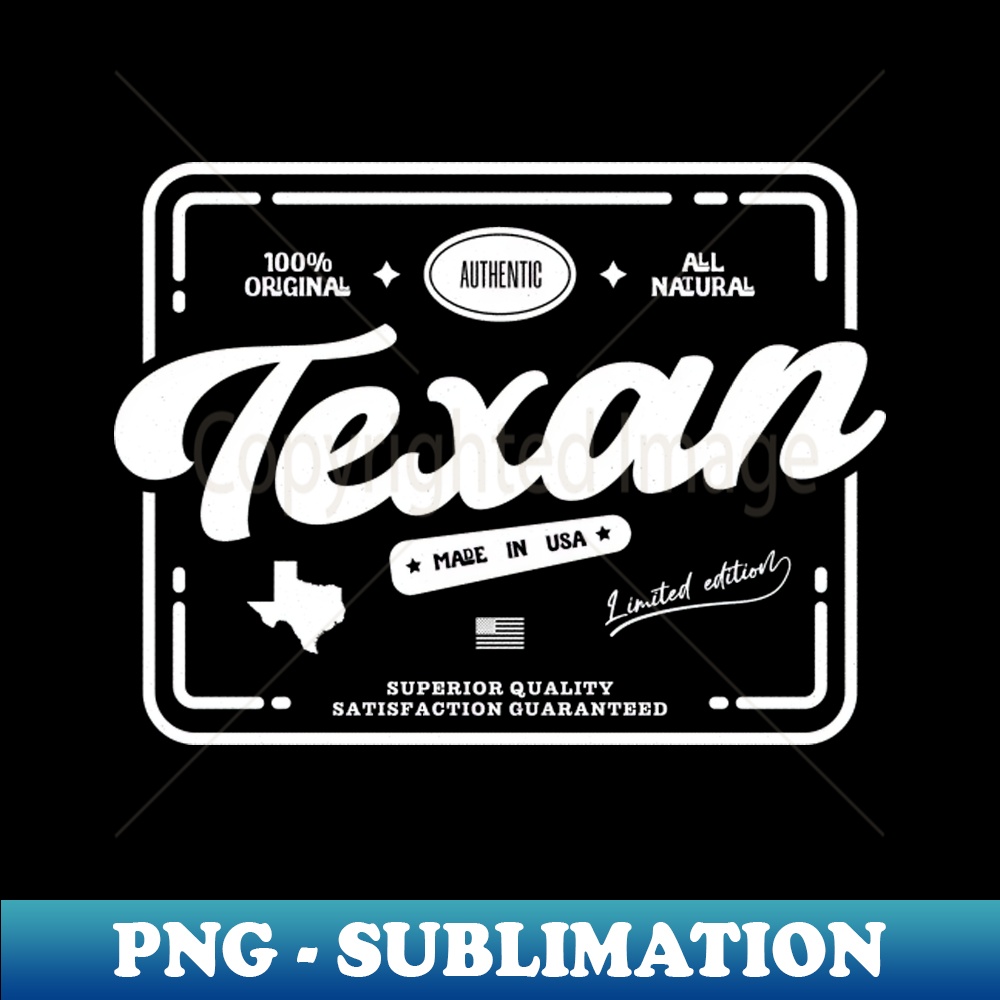 Authentic Texan Cool Vintage Light Stamp Print Texas Residen | Inspire ...