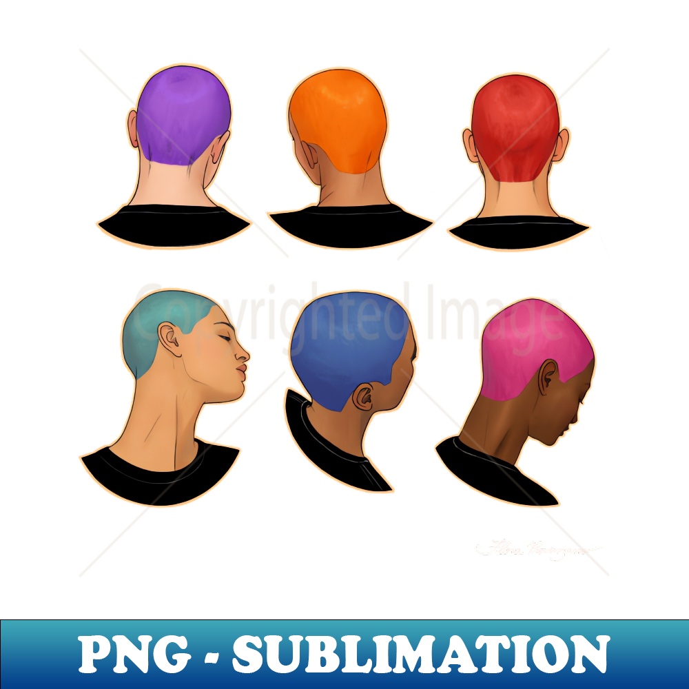 Bald heads - Aesthetic Sublimation Digital File - Perfect fo | Inspire ...