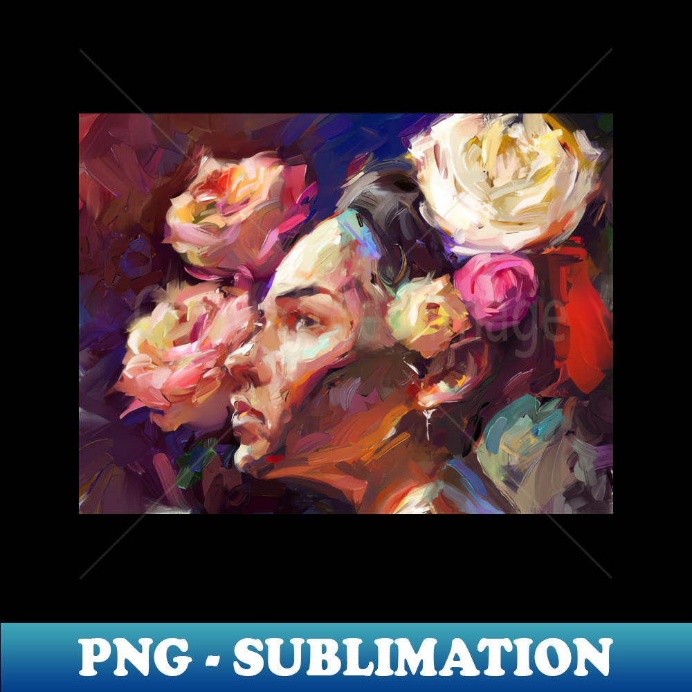 Girl in Roses - High-Resolution PNG Sublimation File - Unlea | Inspire ...