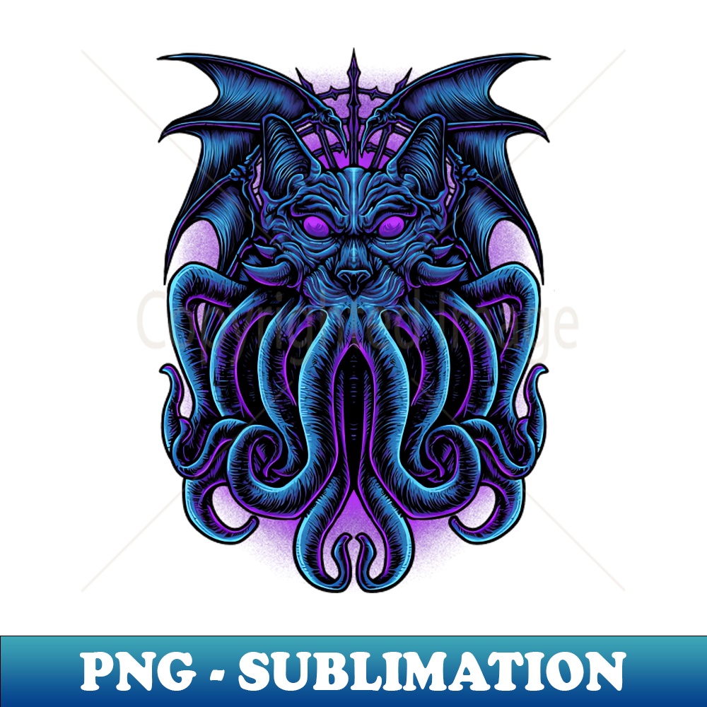 Cathulhu - The Horor Monster - Exclusive PNG Sublimation Dow - Inspire ...