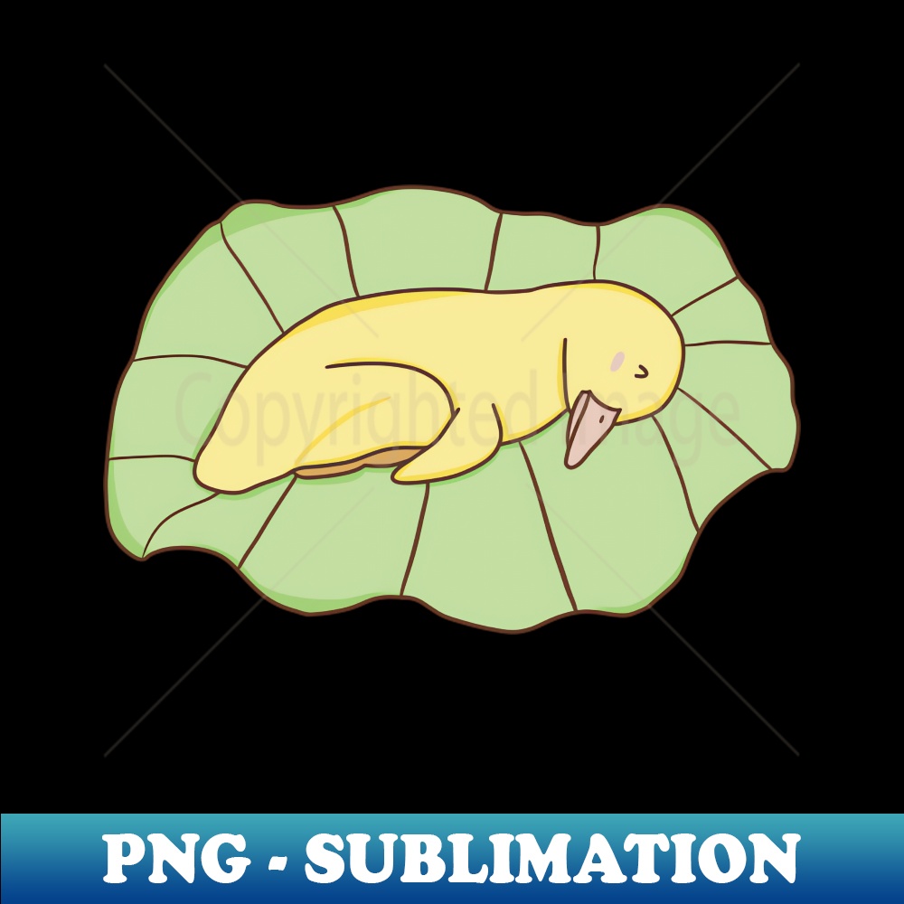 Duck sleeping on a leaf - Artistic Sublimation Digital File - Inspire ...