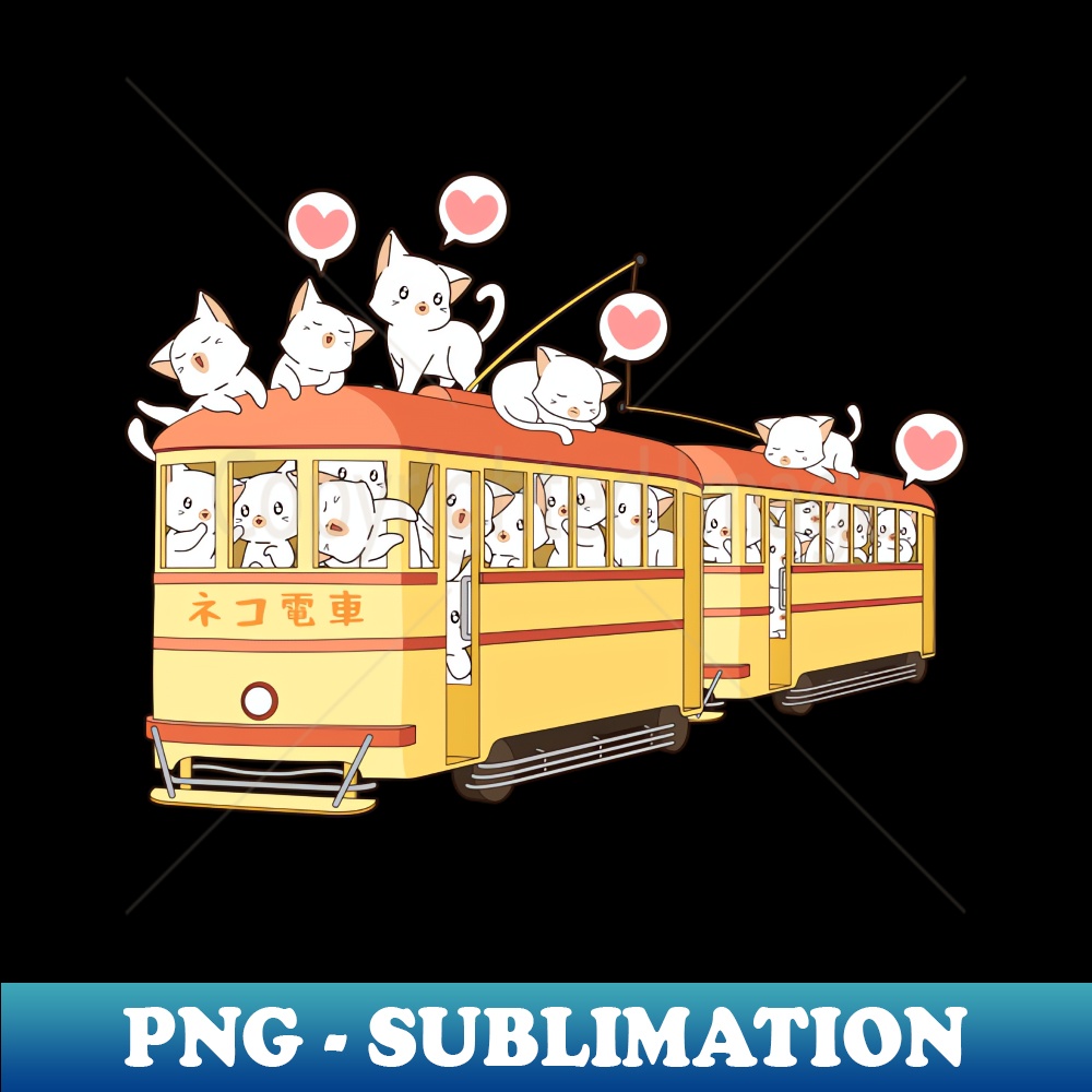 Cute White Cats in Yellow TramColor Bars - Aesthetic Sublima | Inspire ...