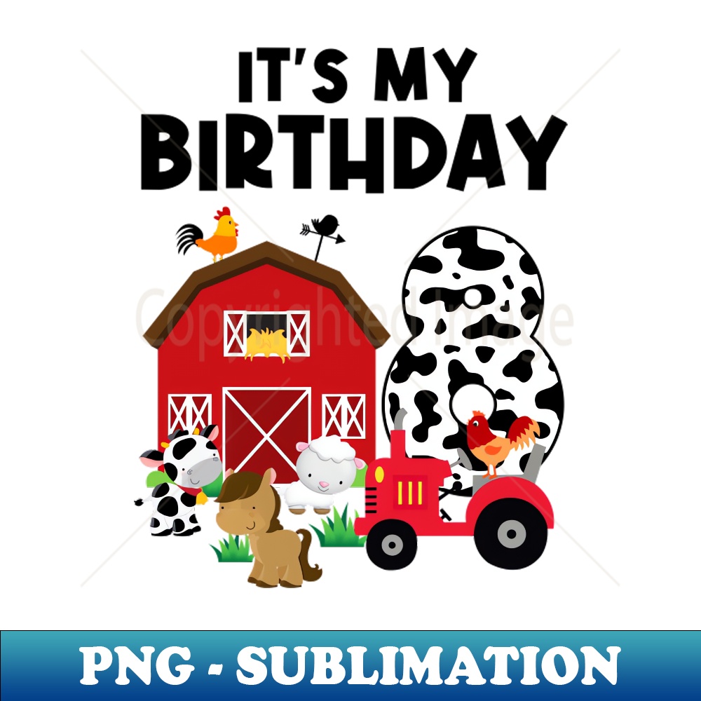Oink Baa Moo Im 8 Farm Theme Birthday Gift 8 Yrs Old - PNG S | Inspire ...