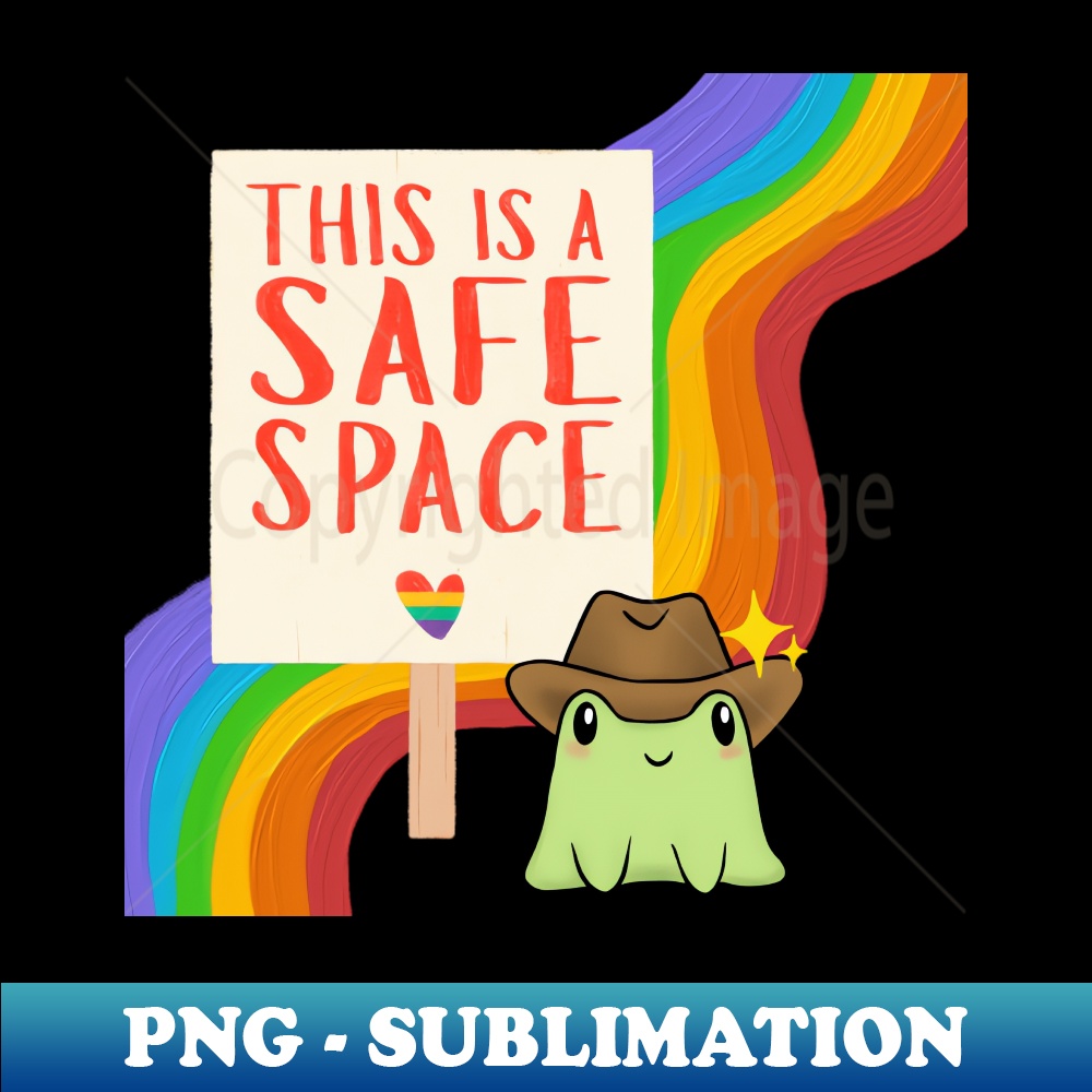 Rainbow Cowboy Frog - Safe Space - Exclusive Sublimation Dig | Inspire ...