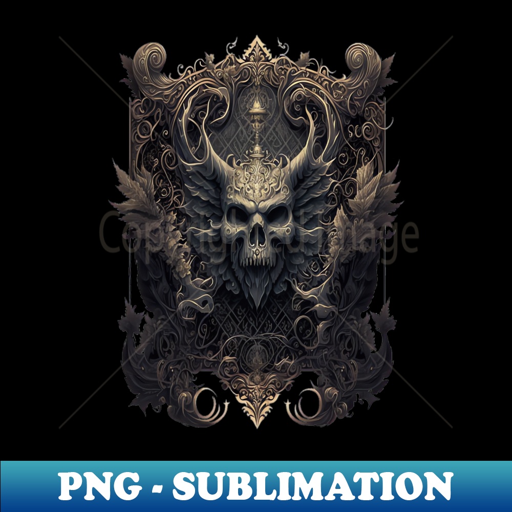 Demon Baroque Gold - Special Edition Sublimation PNG File - | Inspire ...
