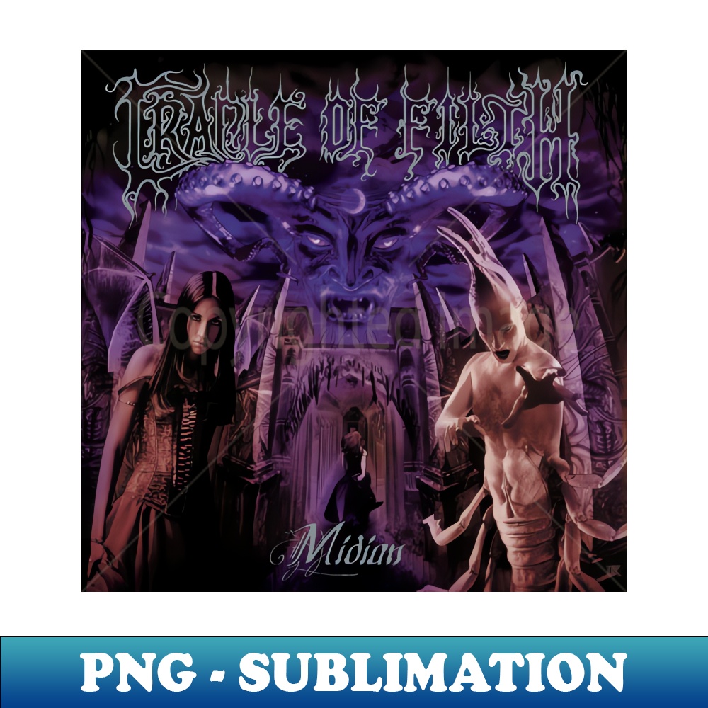 Cradle Of Filth Midian Album Cover - Stylish Sublimation Dig | Inspire Uplift