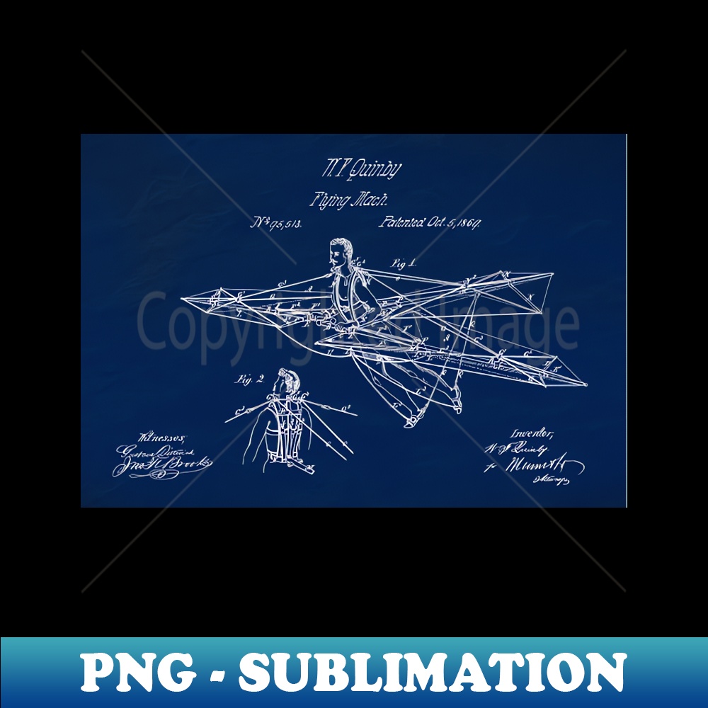 Man Power 1869 Flying Machine - Artistic Sublimation Digital | Inspire ...