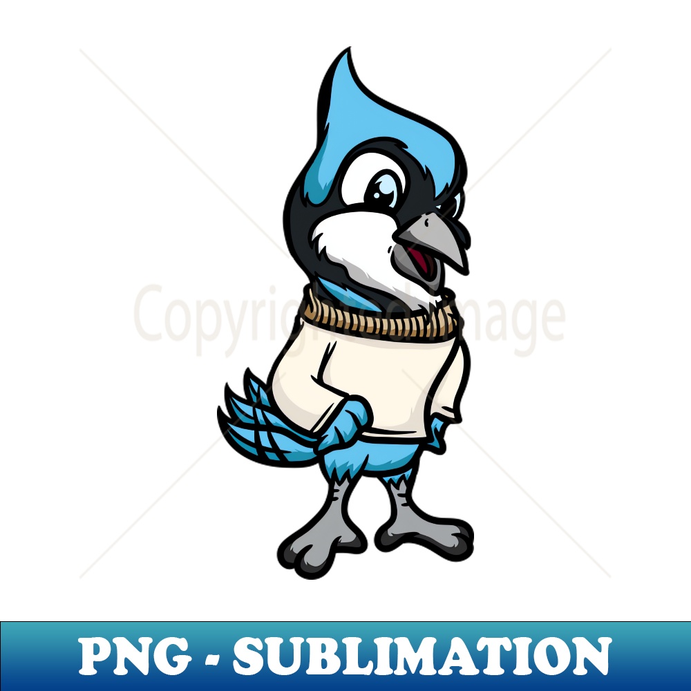 Cute Anthropomorphic Human-like Cartoon Character Blue Jay i | Inspire ...