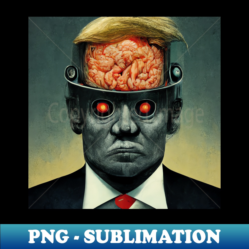 Robot Trump with brain - PNG Sublimation Digital Download - | Inspire ...