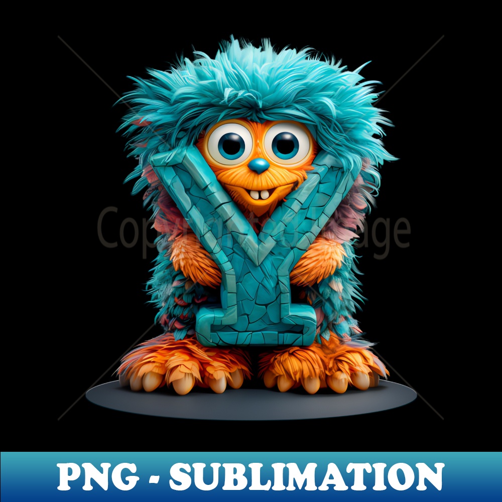 Cute Monster for Kids Alphabet Letter Y Funny Back to School | Inspire ...
