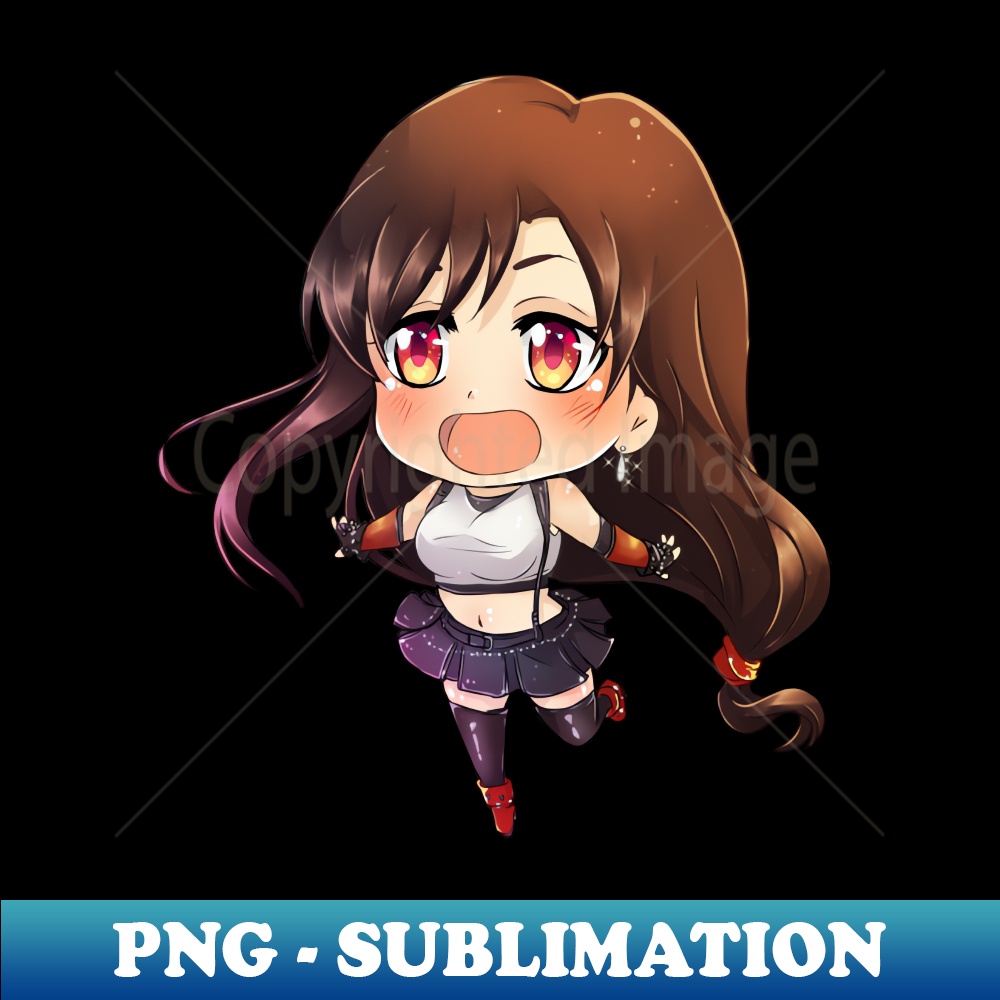Chibi Tifa - PNG Transparent Sublimation File - Unleash Your | Inspire ...