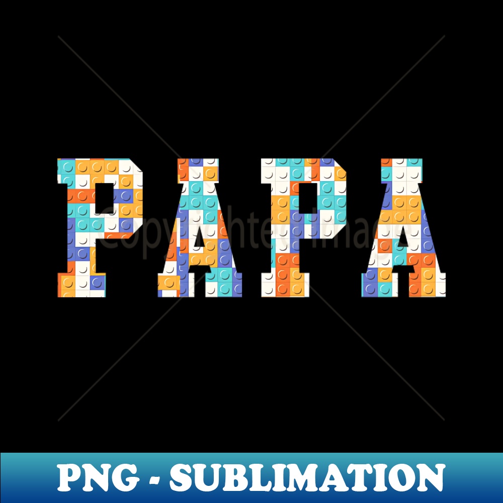 Papa Parent Brick Master Builder Building Blocks Set Family | Inspire ...