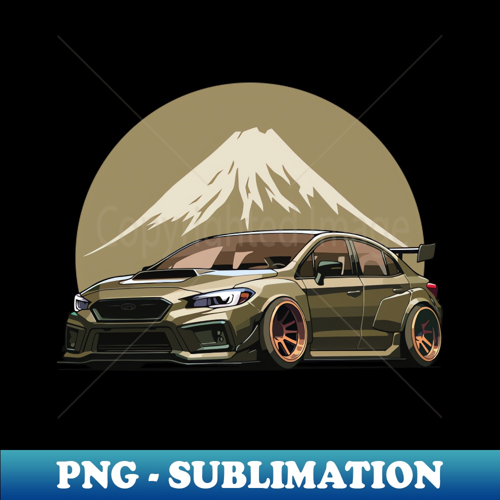 JDM Car Art - Subie Modified Turbocharged Japanese Drift Car | Inspire ...