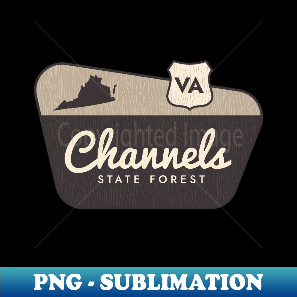 Channels State Forest Virginia Welcome Sign - Retro PNG Subl - Inspire ...