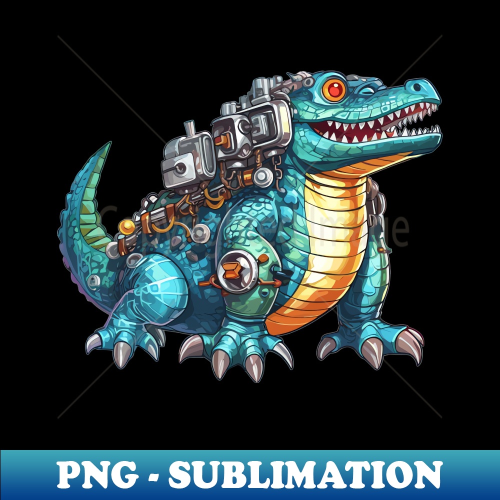 Robot Alligator - Sublimation-Ready PNG File - Defying the N | Inspire ...