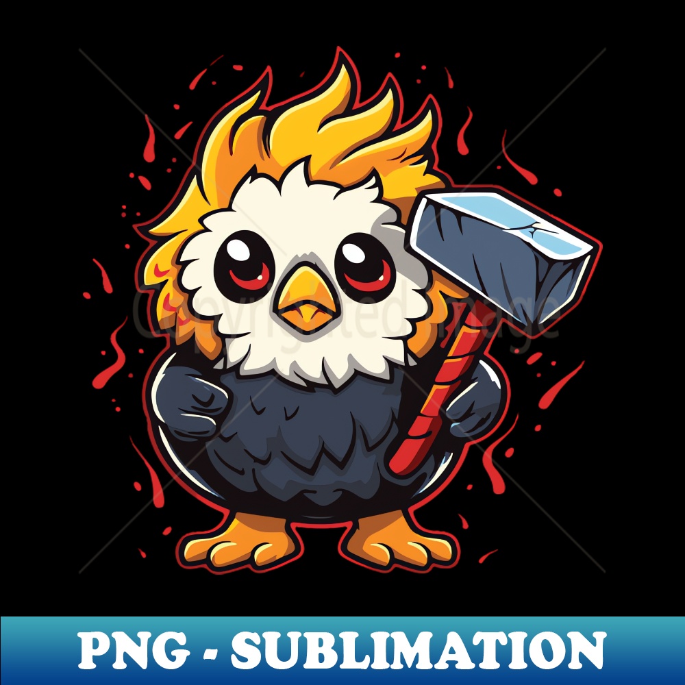 Baby Cute Chicken Holding Thor Hammer - Creative Sublimation | Inspire ...