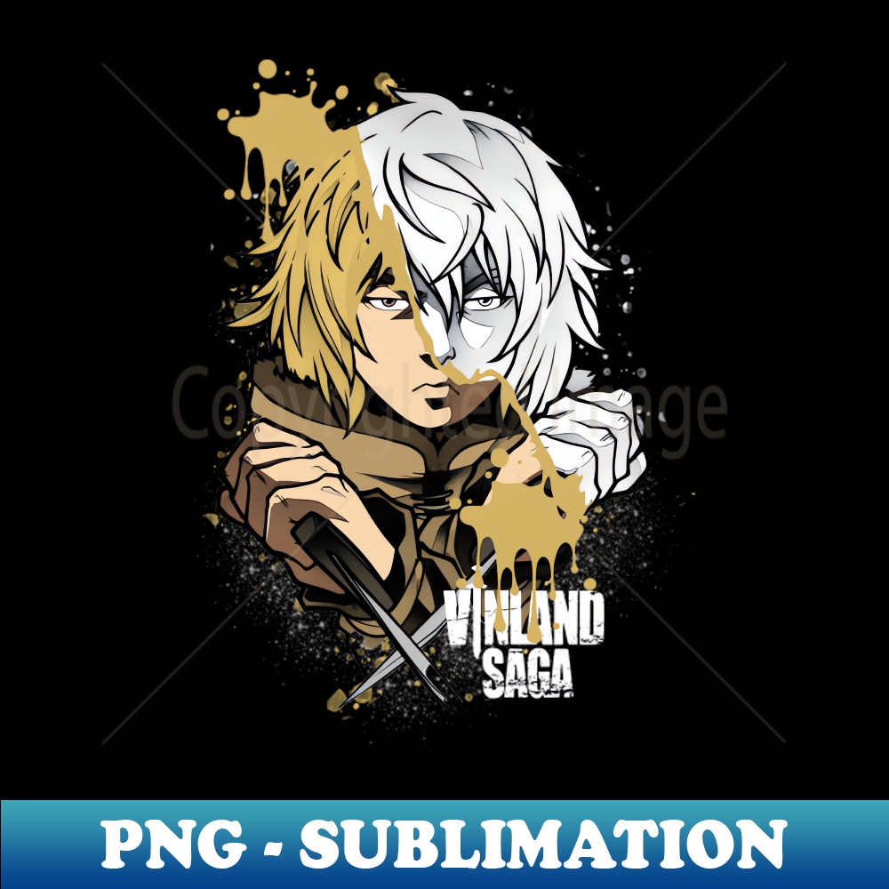thorfin saga vinland half colored - Exclusive PNG Sublimatio | Inspire ...