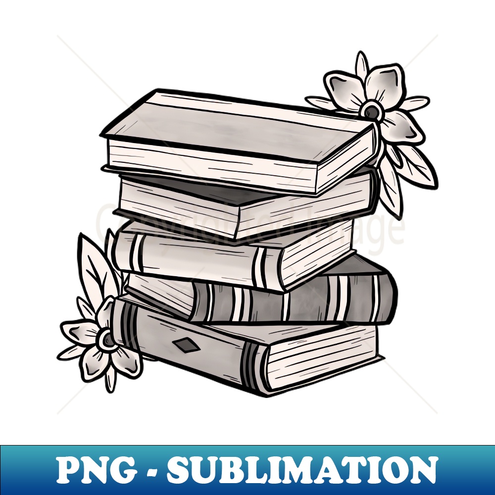 Tattoo Style Book Stack - Instant Sublimation Digital Downlo | Inspire ...