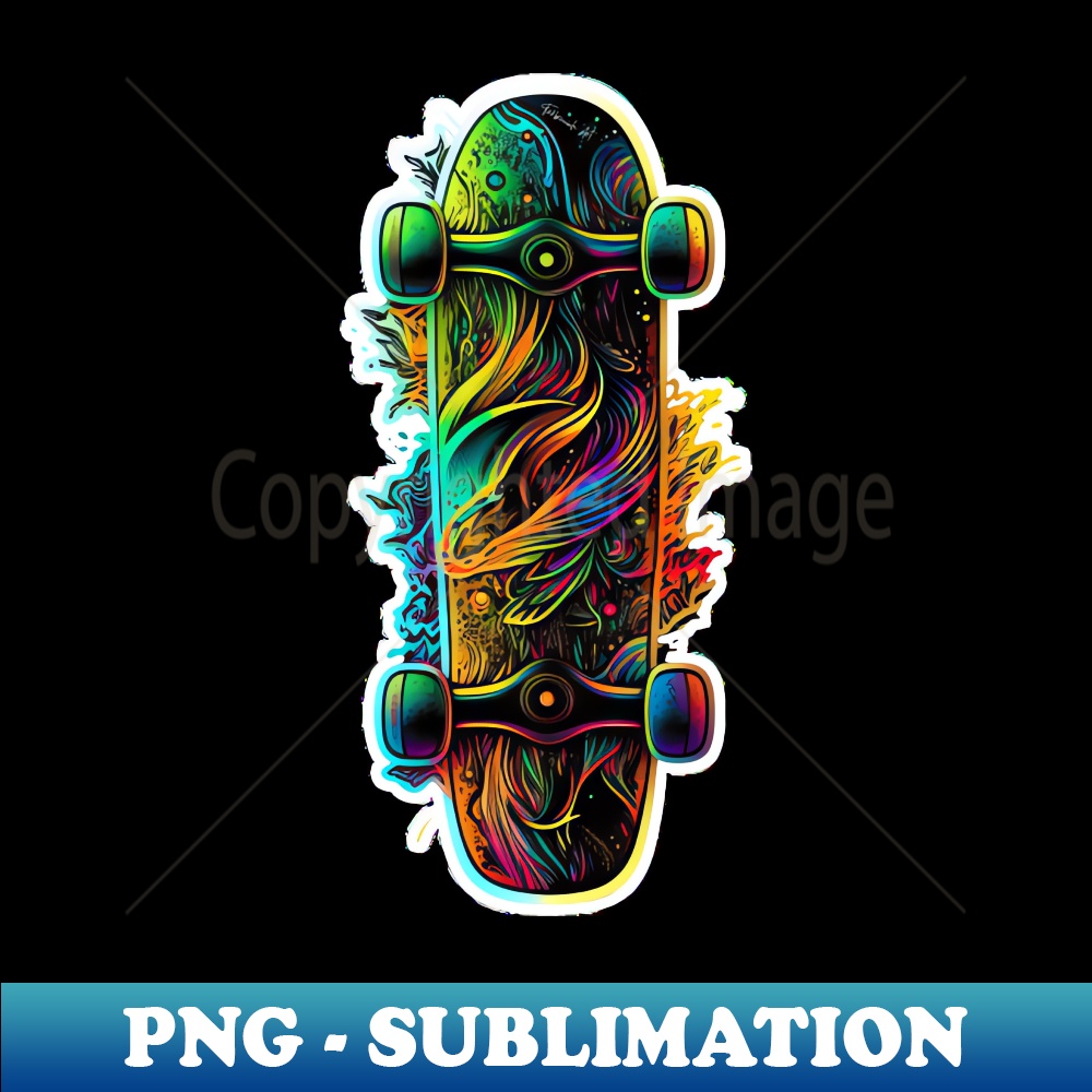 Skateboard Sticker design 7 - PNG Transparent Digital Downlo | Inspire ...