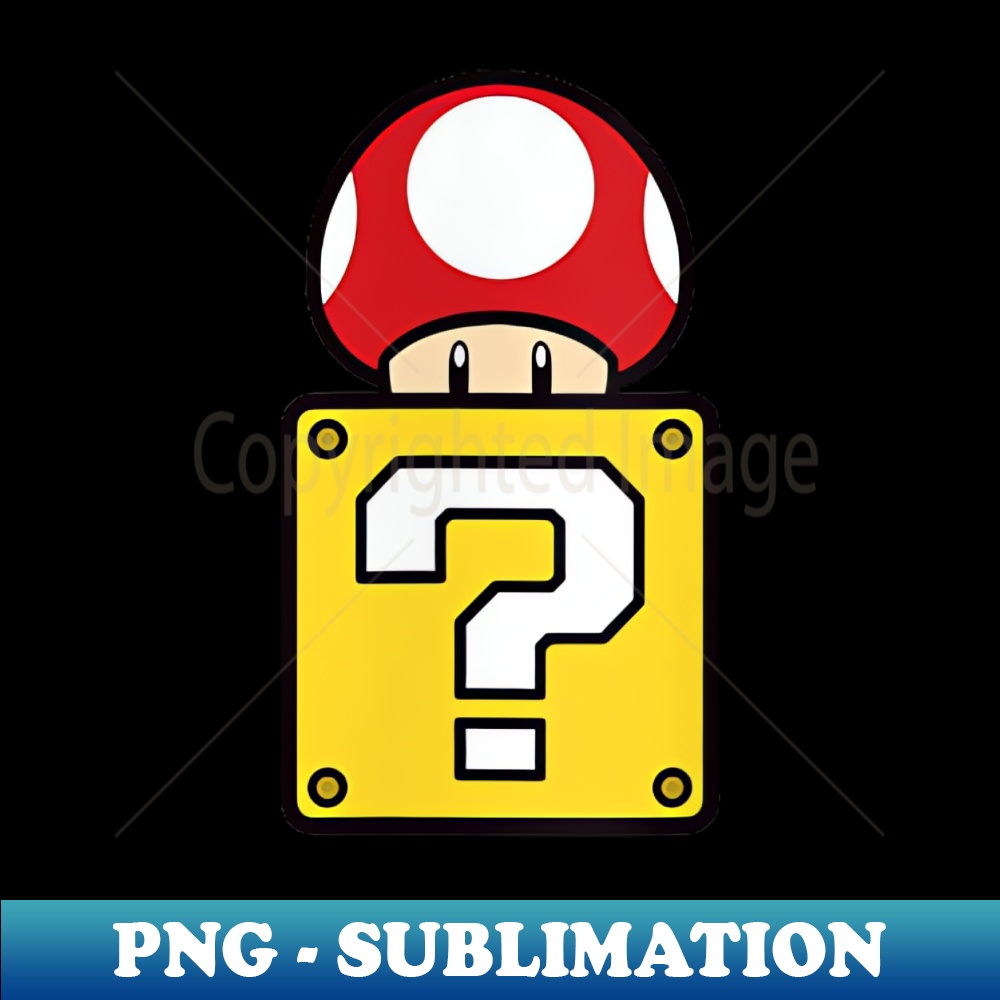 Super Mario Mystery Box Mushroom Left Chest - Aesthetic Subl - Inspire ...
