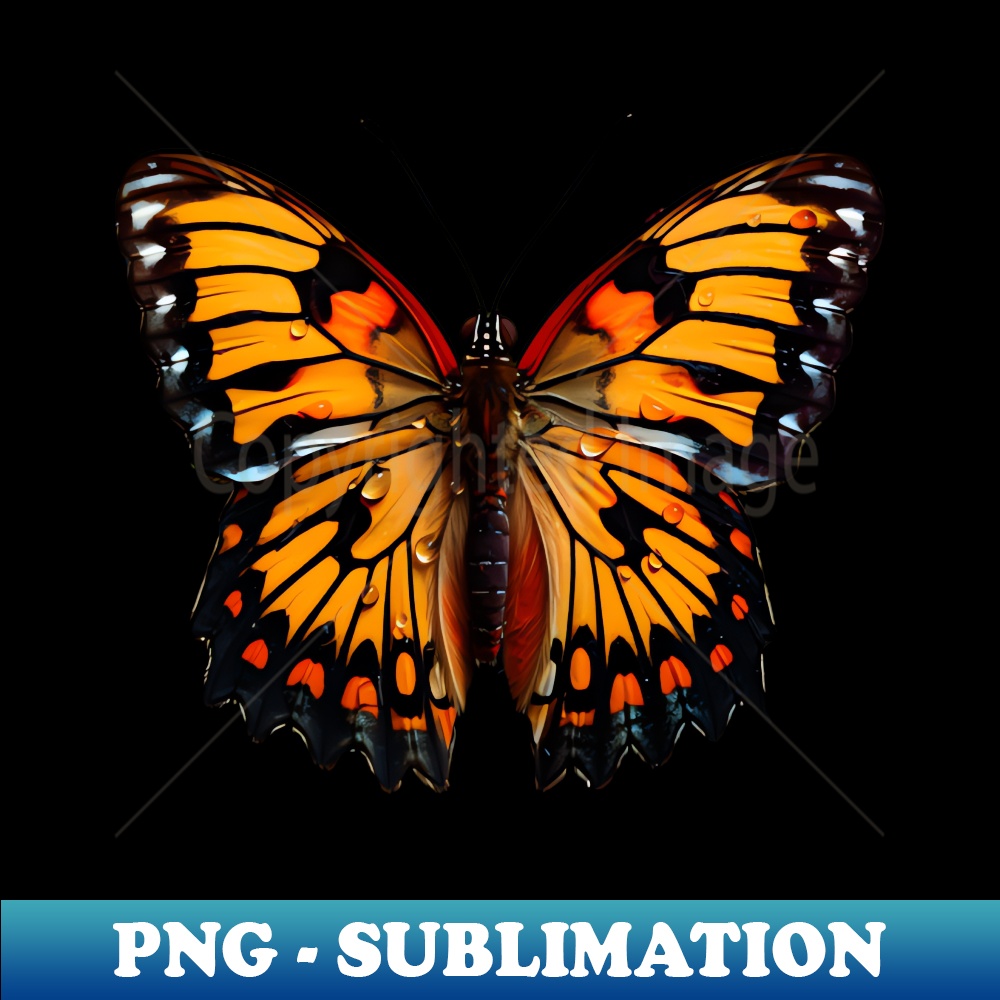 vivid dripping red yellow butterfly - Instant Sublimation Di | Inspire ...