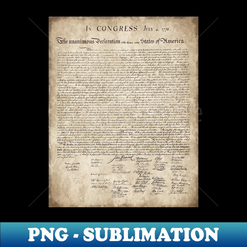 Vintage Style Declaration of Independence - Vintage Sublimat | Inspire ...