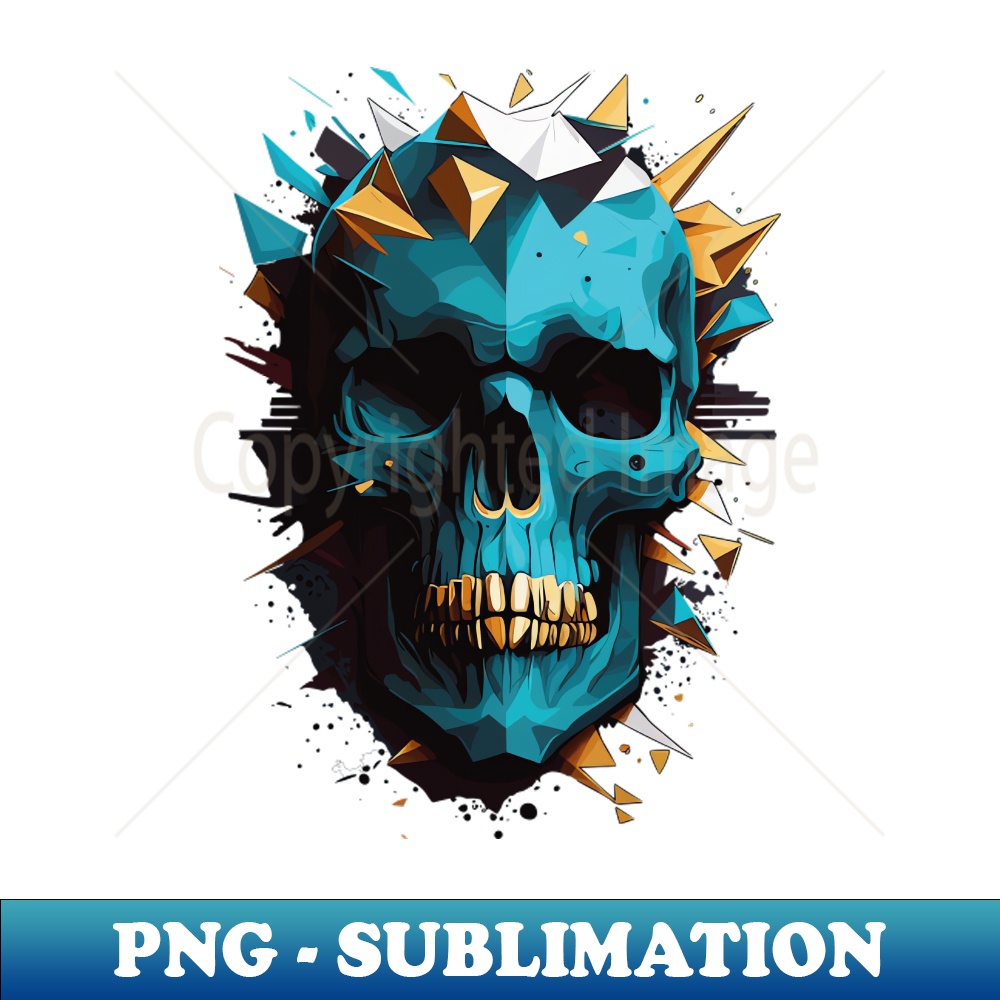Skull Metal Rock Design - PNG Transparent Sublimation File - - Inspire ...