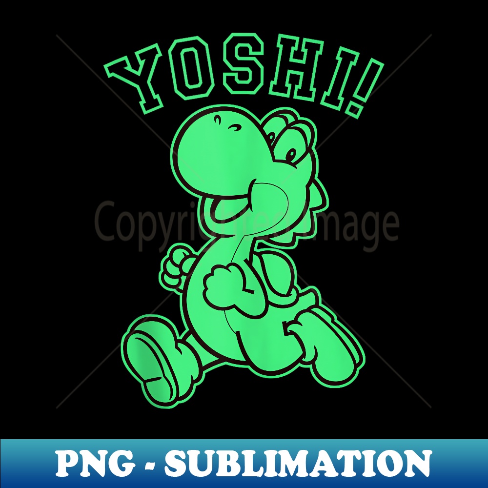 Super Mario Yoshi Green Run Classic - PNG Transparent Sublim | Inspire ...