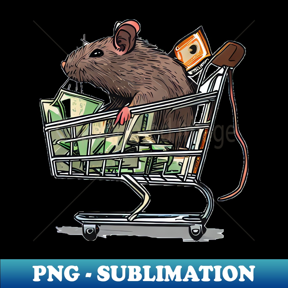 Shopping Mouse - PNG Transparent Sublimation Design - Perfec | Inspire ...