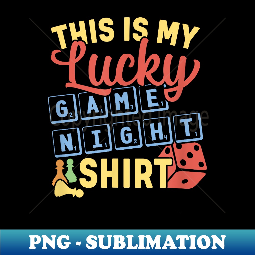 This Is My Lucky Game Night Tabletop Board Game - Stylish Su | Inspire ...