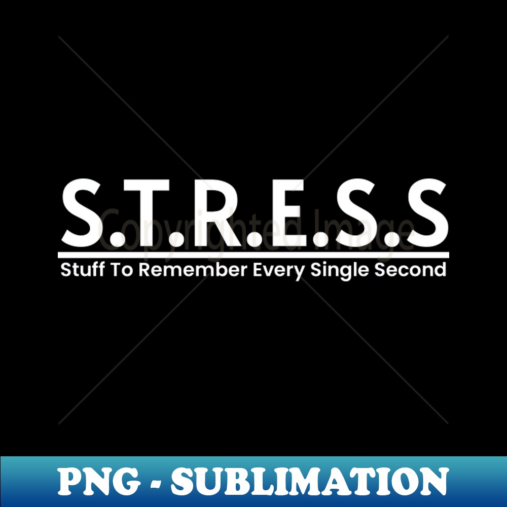 STRESS Funny Meaning Word Art Minimalist Aesthetic Design - | Inspire ...