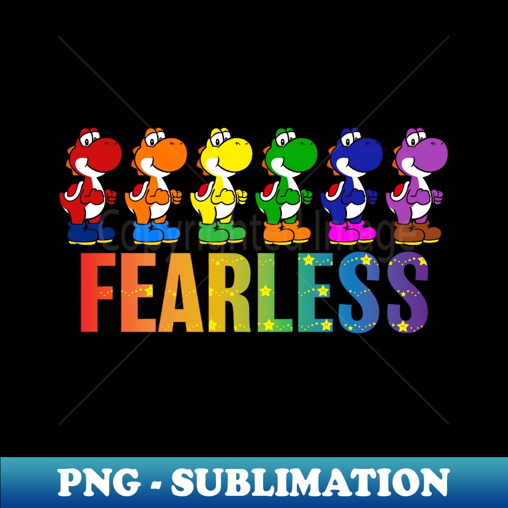 Super Mario Pride Yoshi Fearless Rainbow Line Up - Instant S - Inspire ...
