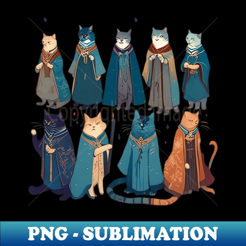 Wizard Cat - Aesthetic Sublimation Digital File - Unleash Yo | Inspire ...
