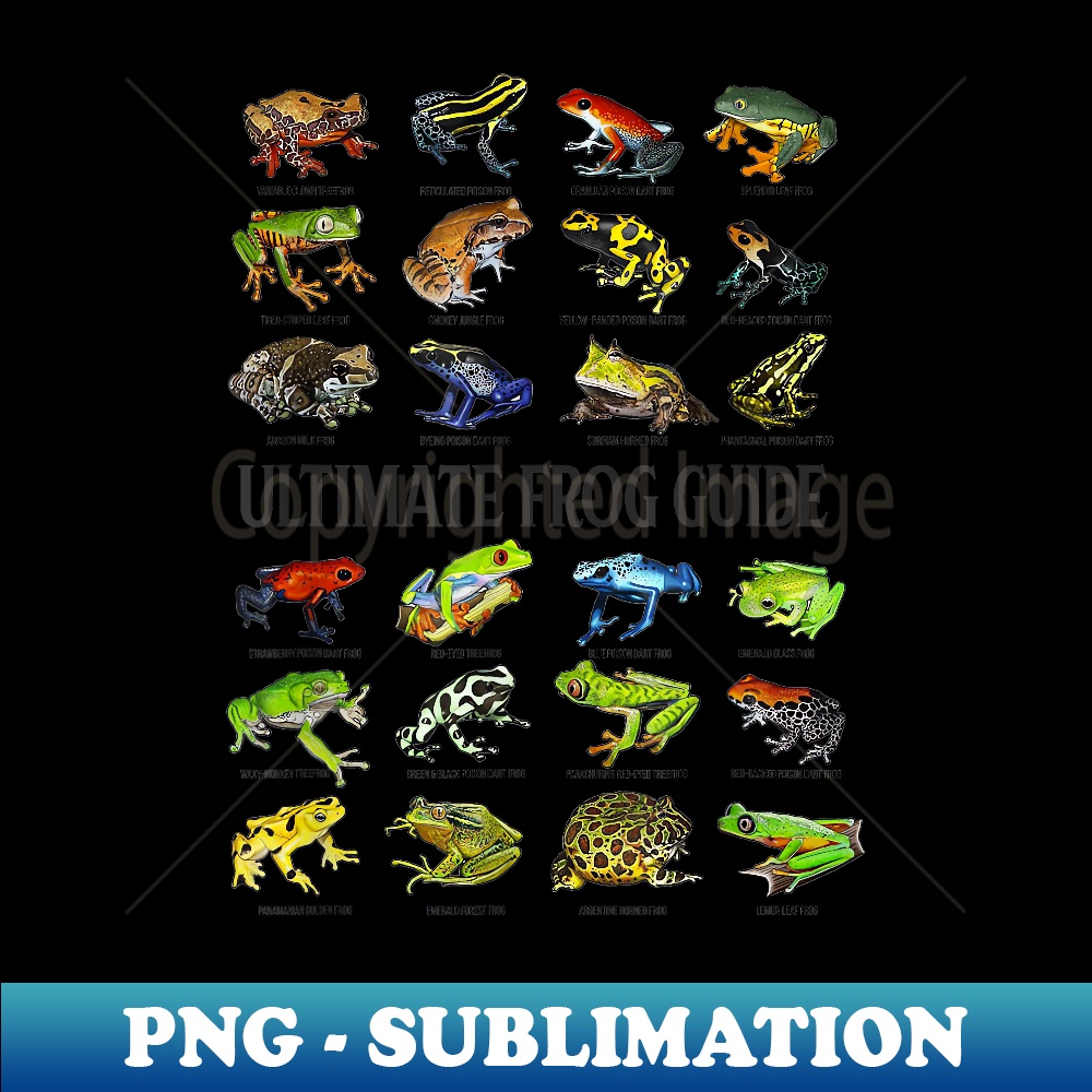 Ultimate Frog Guide - Funny Frog Lover Species Guide - PNG S | Inspire ...